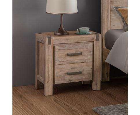 Java Bedside Table Oak – Big Bedding Australia