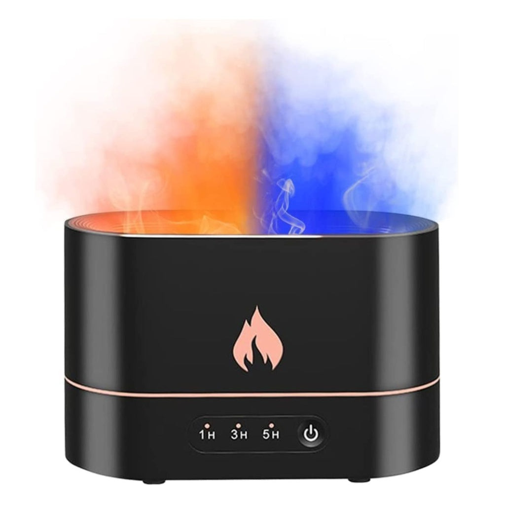 Flame Humidifier Fire 250ml Black – Big Bedding Australia