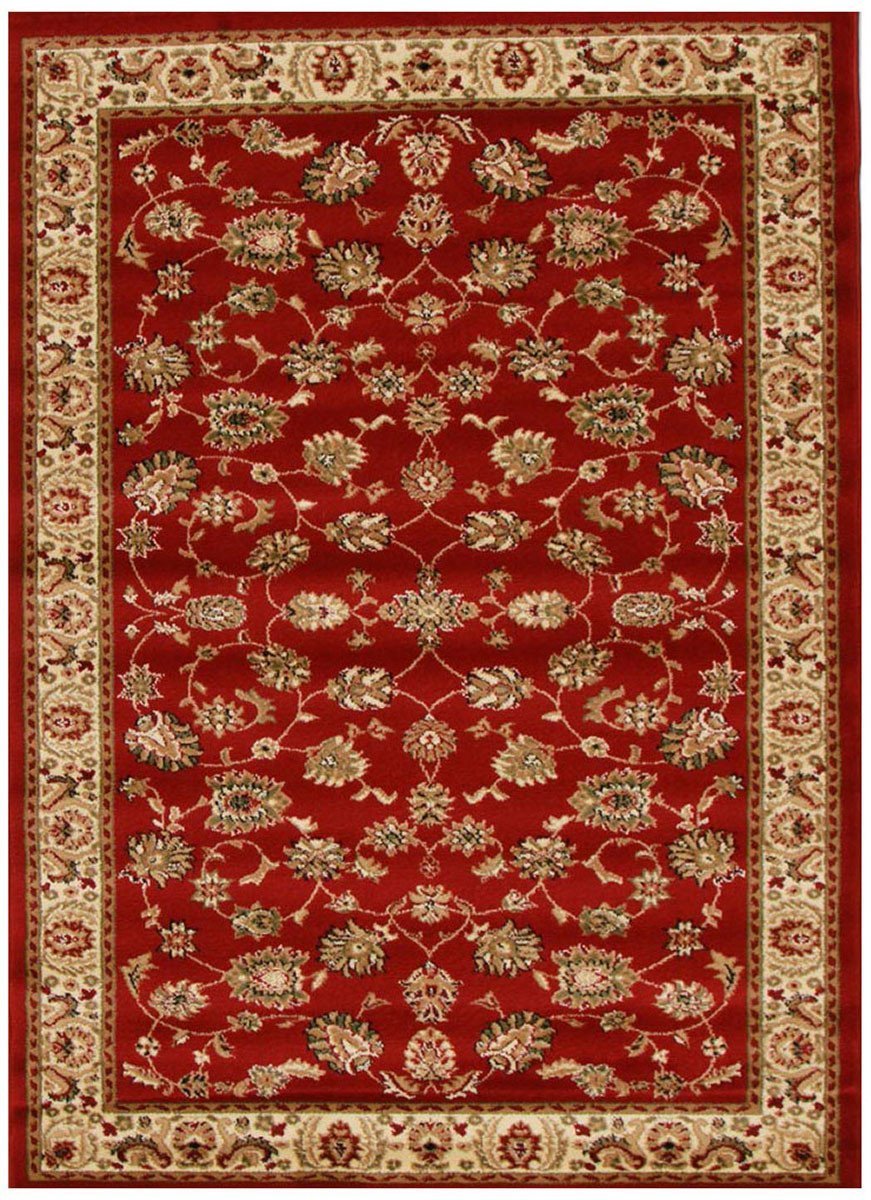 Istanbul Collection Traditional Floral Pattern Red Rug – Big Bedding ...