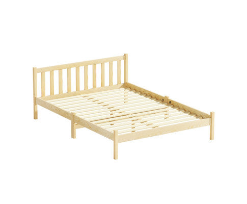 Wooden Bed Base Pine Timber Mattress Foundation Oak – Big Bedding Australia