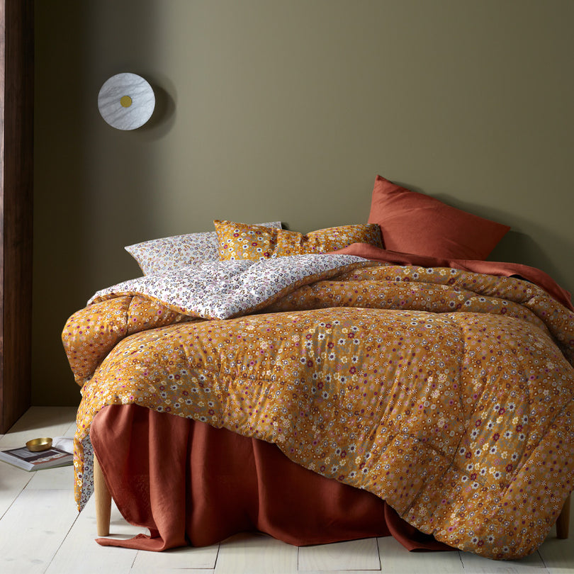 ACCESSORIZE Lisa 3 Piece Comforter Set Range Ochre – Big Bedding Australia