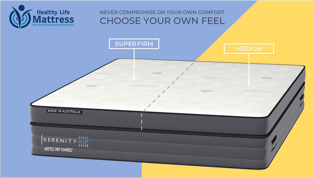 Oasis Sleep Serenity King Split Feel Mattress – One Side Super Firm